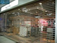 China Commercial 2.2mm PC 12mm Tube Clear View Roller Shutters for sale