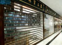 China Commercial 2.2mm PC 12mm Tube Clear View Roller Shutters for sale