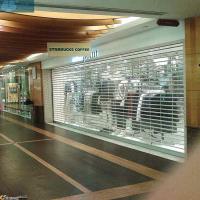 China 4000mm Width 16mm Tube Security Transparent Rolling Shutters for sale