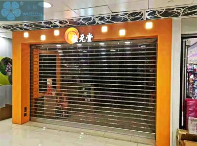 China Good Vision 3mm 9mm Bar Clear Roller Shutters for sale