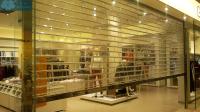 China 5000mm Width 16mm Tube Clear Roller Shutters For Shopping Mall for sale