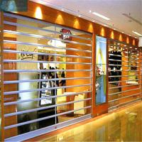 China 5000mm Width 16mm Tube Clear Roller Shutters For Shopping Mall for sale