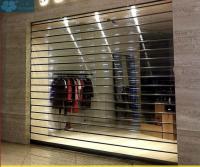China 3mm 16mm pipe Clear Vision Roller Shutters Fo Supermarket for sale