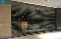 China 3mm 16mm pipe Clear Vision Roller Shutters Fo Supermarket for sale