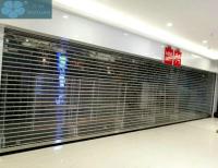 China 3mm 16mm pipe Clear Vision Roller Shutters Fo Supermarket for sale