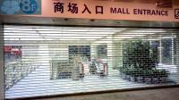 China 12mm Tube Polycarbonate Clear Roller Shutters For Mall for sale