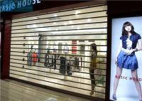 China 12mm Tube Polycarbonate Clear Roller Shutters For Mall for sale