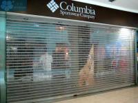 China 12mm Tube Polycarbonate Clear Roller Shutters For Mall for sale