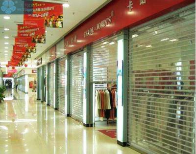 China Anti Theft 2.2mm PC SS 201 Clear Roller Shutters for sale