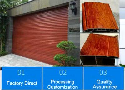 China Anti Theft 3mm 10mm Slide Aluminium Roller Shutter Doors for sale