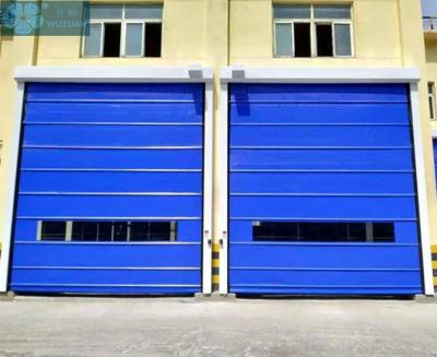 China 220V 0.8m/S Roller Shutter Doors With Transparent Window for sale