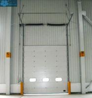 China 4m Width 450mm Panel Industrial Sectional Overhead Door for sale