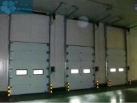 China 4m Width 450mm Panel Industrial Sectional Overhead Door for sale
