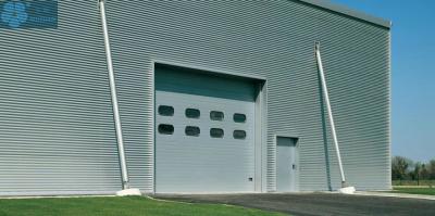 China 50mm 4000mm Height Galvanized Steel Industrial Overhead Door for sale
