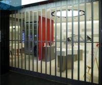 China 3m Height 2.5mm Foldable Glass Doors For Shopping Malls for sale