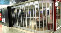 China SGS 2200mm Length Foldable Glass Doors For Super Market for sale