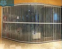 China SGS 2200mm Length Foldable Glass Doors For Super Market for sale