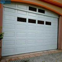 China PU Foaming Galvanized Steel Overhead Garage Door IP55 With Windows for sale