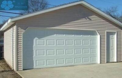 China Aluminum Steel Sectional Panel Garage Door White Coated for sale