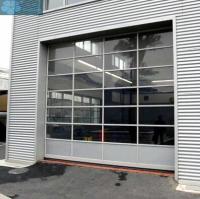 China Thermal Insulated Aluminum Frame Organic Glass Sectional Doors for sale