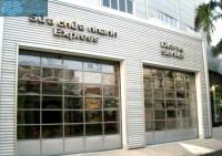 China Thermal Insulated Aluminum Frame Organic Glass Sectional Doors for sale