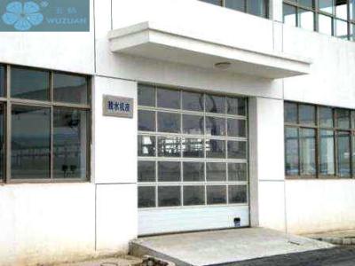 China Sectional Overhead Organic Tempered Glass Sliding Garage Door for sale