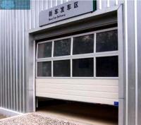 China Sectional Overhead Organic Tempered Glass Sliding Garage Door for sale
