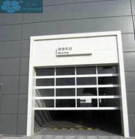 China Organic Glass Panel Aluminium Alloy Frame Sectional Overhead Door for sale