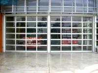 China 40mm Perspex Panel Aluminum Frame Insulated Sectional Doors for sale