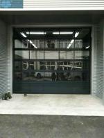 China Transparent PC Glass Commercial Sectional Garage Doors for sale