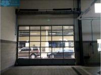 China Aluminium Frame Glass Panel Commercial Sectional Doors For Showroom for sale