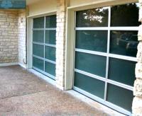 China Mute Aluminum Alloy Frosted Glass Garage Door For Villa for sale