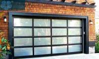 China Mute Aluminum Alloy Frosted Glass Garage Door For Villa for sale