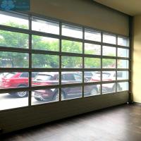 China 5m Width Insulated Glass Sectional Garage Doors for sale