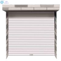China Aluminum 50mm 80mm 90mm 130mm Hurricane Industrial Garage Roller Up Doors Shutter Doors for sale