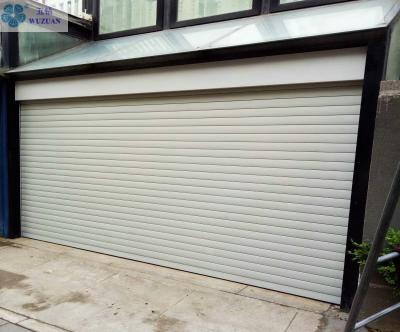 China PU Infilled Electric Aluminum Alloy Roller Shutter Garage Doors for sale