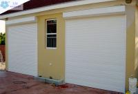 China Aluminum Alloy Double Slat Electric Roller Shutter Garage Doors for sale