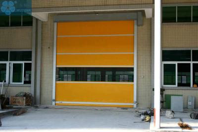 China 2m/s opening Overhead Rapid Action PVC Roll Up Shutter Door 6000x6000mm for sale