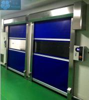 China 2m/s opening Overhead Rapid Action PVC Roll Up Shutter Door 6000x6000mm for sale