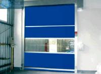 China Blue Color Industrial Custom Fast Interior Exterior Roller Shutter Garage Plastic Roll up High Speed PVC Door for sale