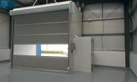 China Rapid Soft Rolling Roller Shutter High Speed PVC Door for sale