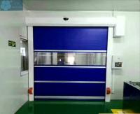 China Security Industrial High Speed Roll up PVC Door Automatic Plastic Rapid Folding Roller Shutter Fast Door for sale