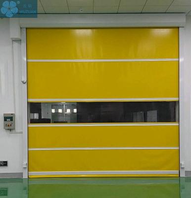 China Automatic PVC Plastic High Speed Rolling Shutter Door for Warehouse with Clear View for sale