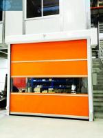 China Automatic PVC Plastic High Speed Rolling Shutter Door for Warehouse with Clear View for sale
