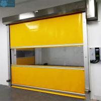 China Automatic PVC Plastic High Speed Rolling Shutter Door for Warehouse with Clear View for sale