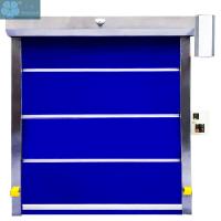 China Blue Rapid Industrial PVC Fabric High Speed Roller Shutter Door for sale