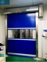 China Blue Rapid Industrial PVC Fabric High Speed Roller Shutter Door for sale