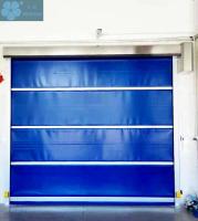 China Blue Rapid Industrial PVC Fabric High Speed Roller Shutter Door for sale