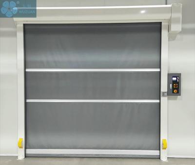 China Industry Warehouse PVC Plastic Fabric Curtain Clean Room High Quality Electric Fast Acting PVC High Speed Roller Door for sale