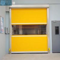 China Industry Warehouse PVC Plastic Fabric Curtain Clean Room High Quality Electric Fast Acting PVC High Speed Roller Door for sale